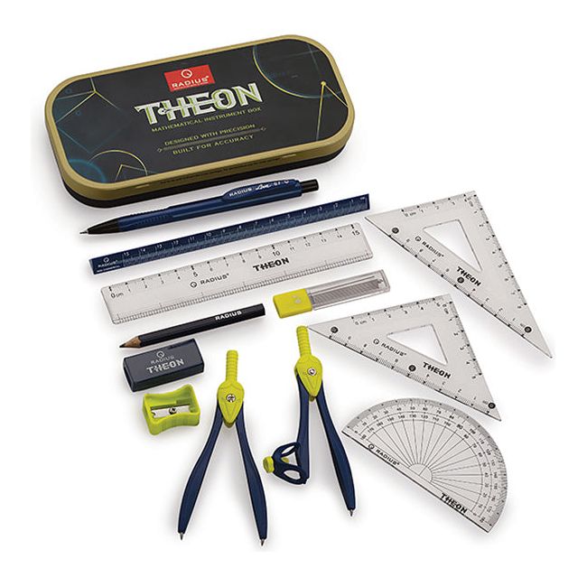 Math Set - Radius Theon Mathematical Instrument Box | Kingdom Books and ...