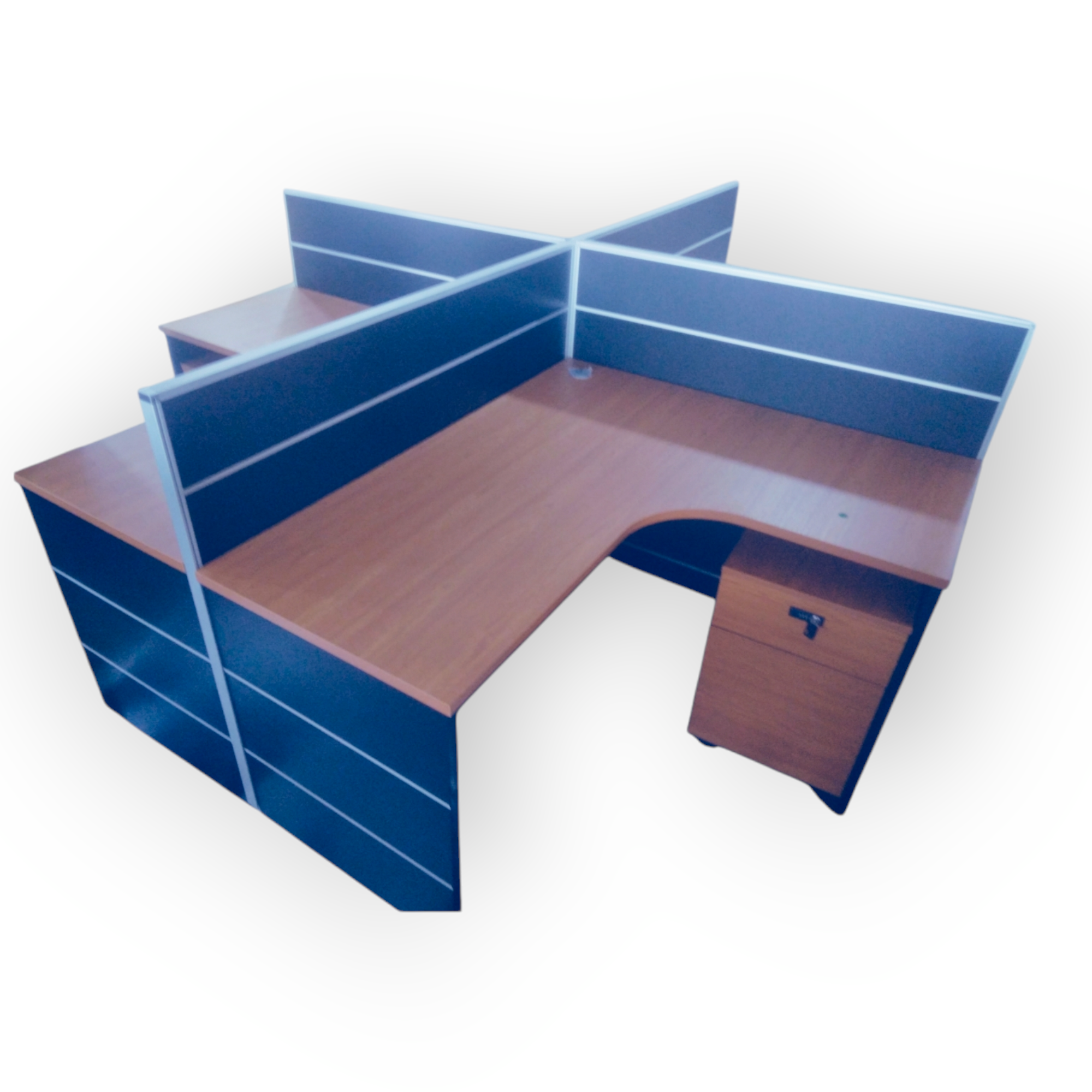 Workstation 4 Seater | Kingdom Books and Stationery Ltd